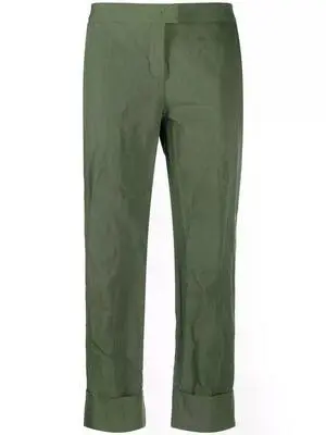 Fabiana Filippi Concealed Front-fastening Trousers - Green