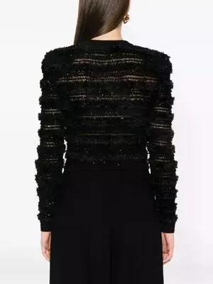 Balmain Sequin-embellished Cropped Cardigan