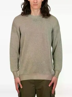 Comme Des Garçons Crew Neck Sweater With Logo Embroidery