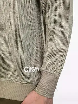Comme Des Garçons Crew Neck Sweater With Logo Embroidery