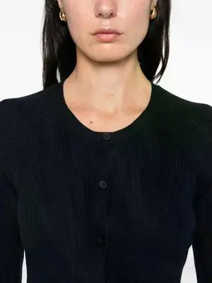 Max Mara Ribbed Buttoned Cardigan
