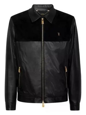BILLIONAIRE Leather Bomber Jacket