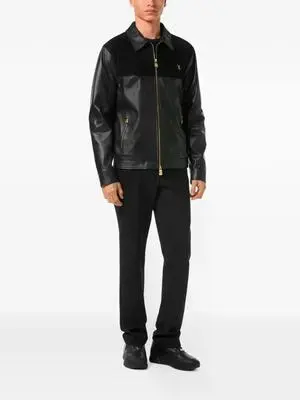 BILLIONAIRE Leather Bomber Jacket