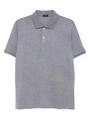 Paul & Shark Logo-embroidered Cotton Polo Shirt - Grey