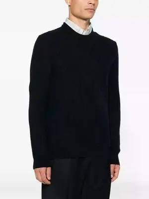 Brioni Ribbed Wool-cashmere Blend Sweater