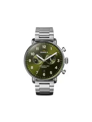 Shinola Canfield 42mm Chronograph Watch - Green