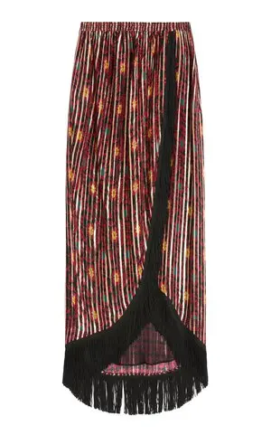 Valentino Garavani Printed Silk Midi Skirt
