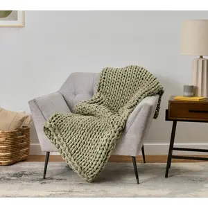 BEARABY Tree Napper Cooling Weighted Blanket, X-large 25 Lbs - Sage