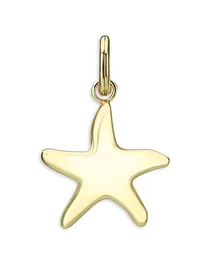Aqua Star Fish Charm - Gold