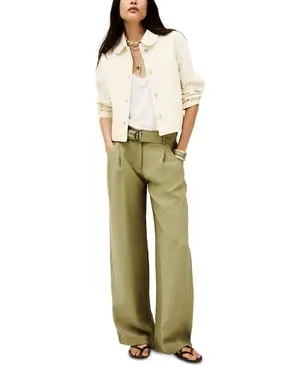 Ba&sh Dola Pleated Belted Pants