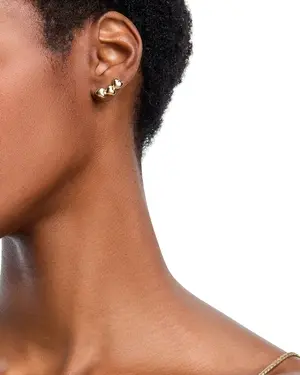 MOON & MEADOW 14k Yellow Heart Earrings