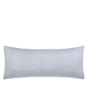 MATOUK Jasper Pillow Cover, Quilted Lumbar - Hazy Blue