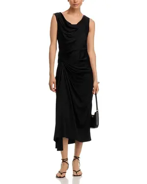 A.L.C. Dara Draped Dress - Black