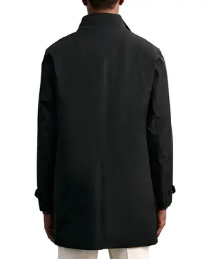 REISS Hybrid Overcoat With Removable Interior - Black