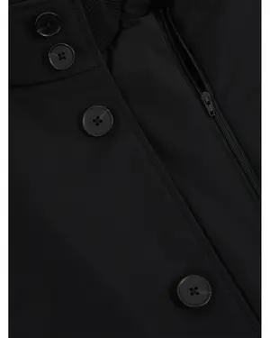 REISS Hybrid Overcoat With Removable Interior - Black