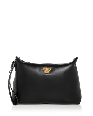 Versace Medusa Leather Pouch - Black