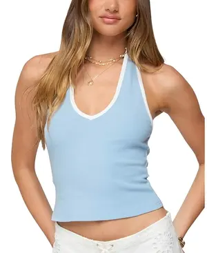 V Neck Halter Tops