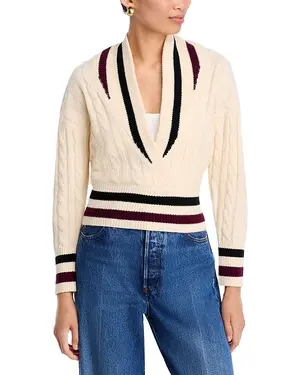 Steve Madden Contrast Stripe Sweater