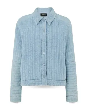 Whistles Quilted Chambray Jacket
