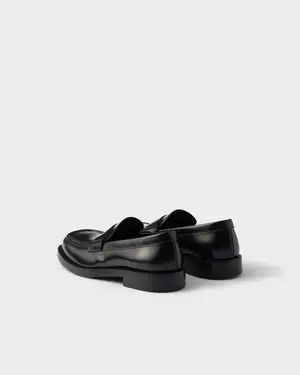 Prada Brushed Leather Loafers