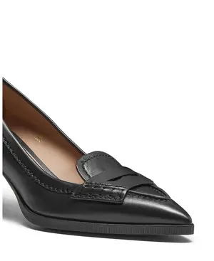 Santoni Leather Mid-heel Pumps