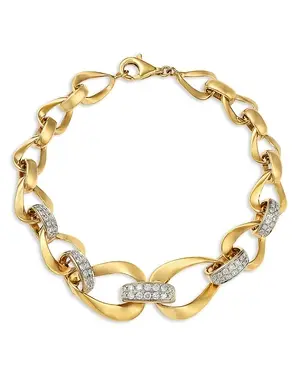 Bloomingdale'S Diamond Link Bracelet - Yellow Gold