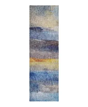 DALYN RUG COMPANY Dalyn Boca Washable Bo4 Runner Area Rug, 2'3 X 7'6 - Blue