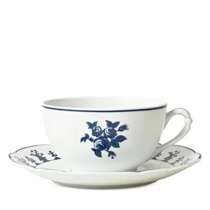 Bernardaud Chateaubriand Couleur Breakfast Cup - Blue White