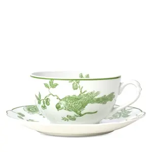 Bernardaud Albertine Breakfast Saucer - Green White
