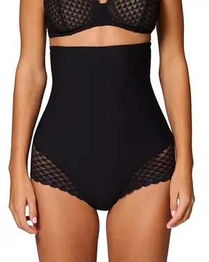 Simone Perele Subtile High Waist Briefs - Black