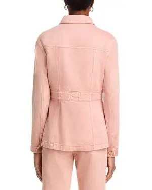 Veronica Beard Marvin Patch Pocket Jacket - Pink Blossom