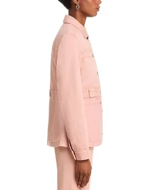 Veronica Beard Marvin Patch Pocket Jacket - Pink Blossom