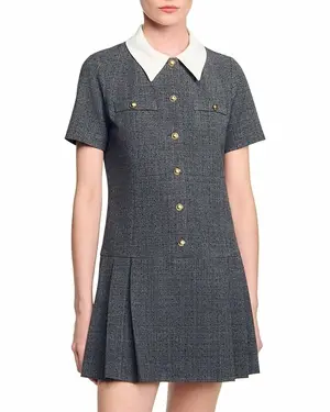 Sandro Collared Day Dresses