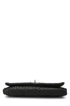 Miu Miu Nappa Crystal Flap Shoulder Bag - Black