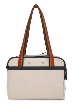 Hermès Toile H & Fjord Dog Carrier - Navy