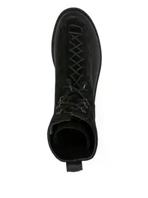 Stone Island Suede Lace-up Boots - Black