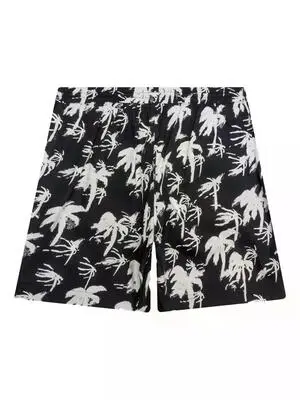 RtA Palm-tree Print Shorts
