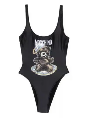 Moschino Teddy-print Swimsuit