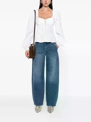 7 For All Mankind Five-pocket High-rise Jeans