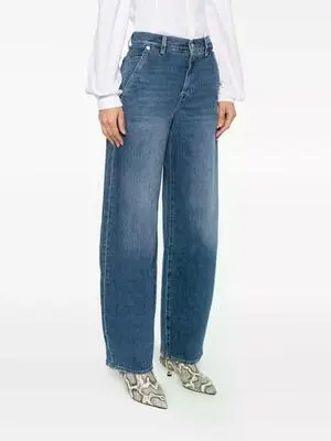 7 For All Mankind Five-pocket High-rise Jeans