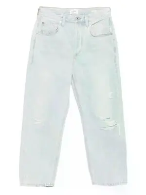 Women's Distressed Light Wash Jeans