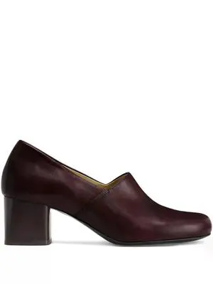 LEMAIRE 55mm Anatomic Block-heel Pumps - Brown