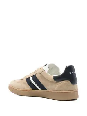 Bally Stripe-detail Suede Sneakers - Neutrals