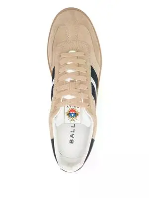Bally Stripe-detail Suede Sneakers - Neutrals