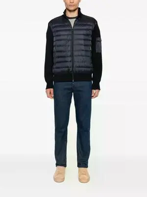 Paul & Shark Quilted Wool-sleeve Jacket