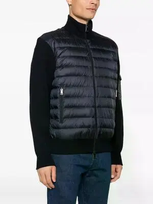 Paul & Shark Quilted Wool-sleeve Jacket