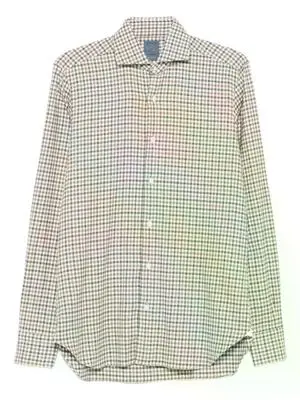 BARBA NAPOLI Checked Cotton Shirt