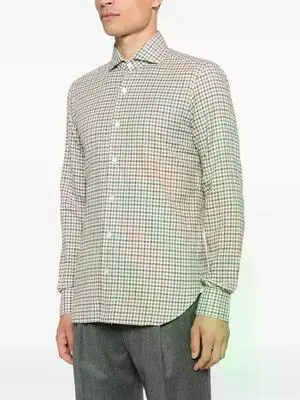BARBA NAPOLI Checked Cotton Shirt