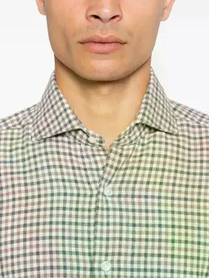 BARBA NAPOLI Checked Cotton Shirt