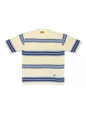 HUMAN MADE Striped Crewneck Knit T-shirt - Blue